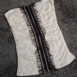 Tops | New Sexy Zip Front Tube Top S M Or L | Poshmark